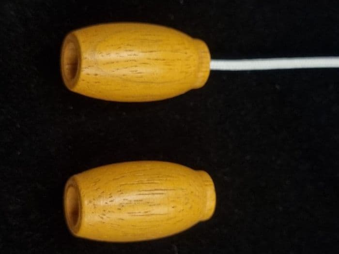 2 Small Wooden Blind Cord Pull Toggle Acorn 3cm
